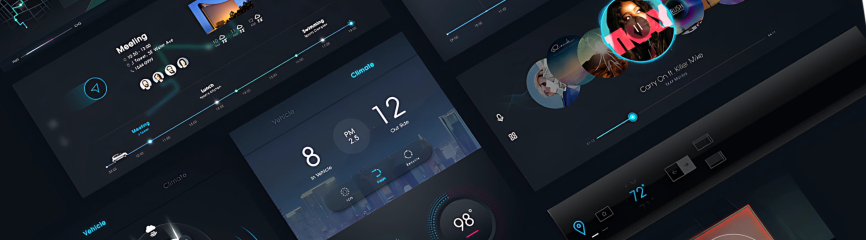 디지털 Cockpit UX 컨셉 | Work | pxd
