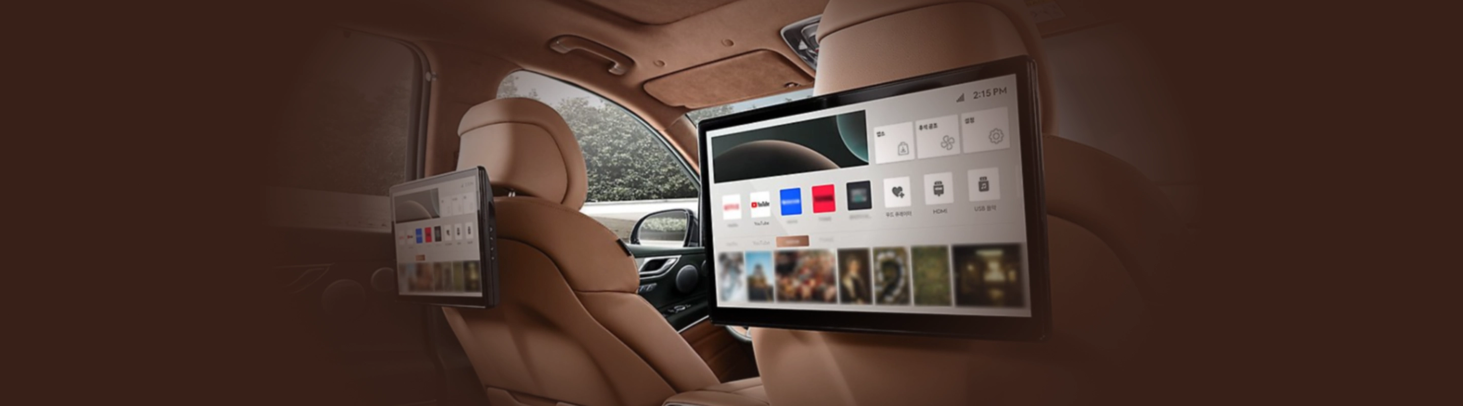 국내향 후석 AVN UI 기획 및 운영 | Work | pxd